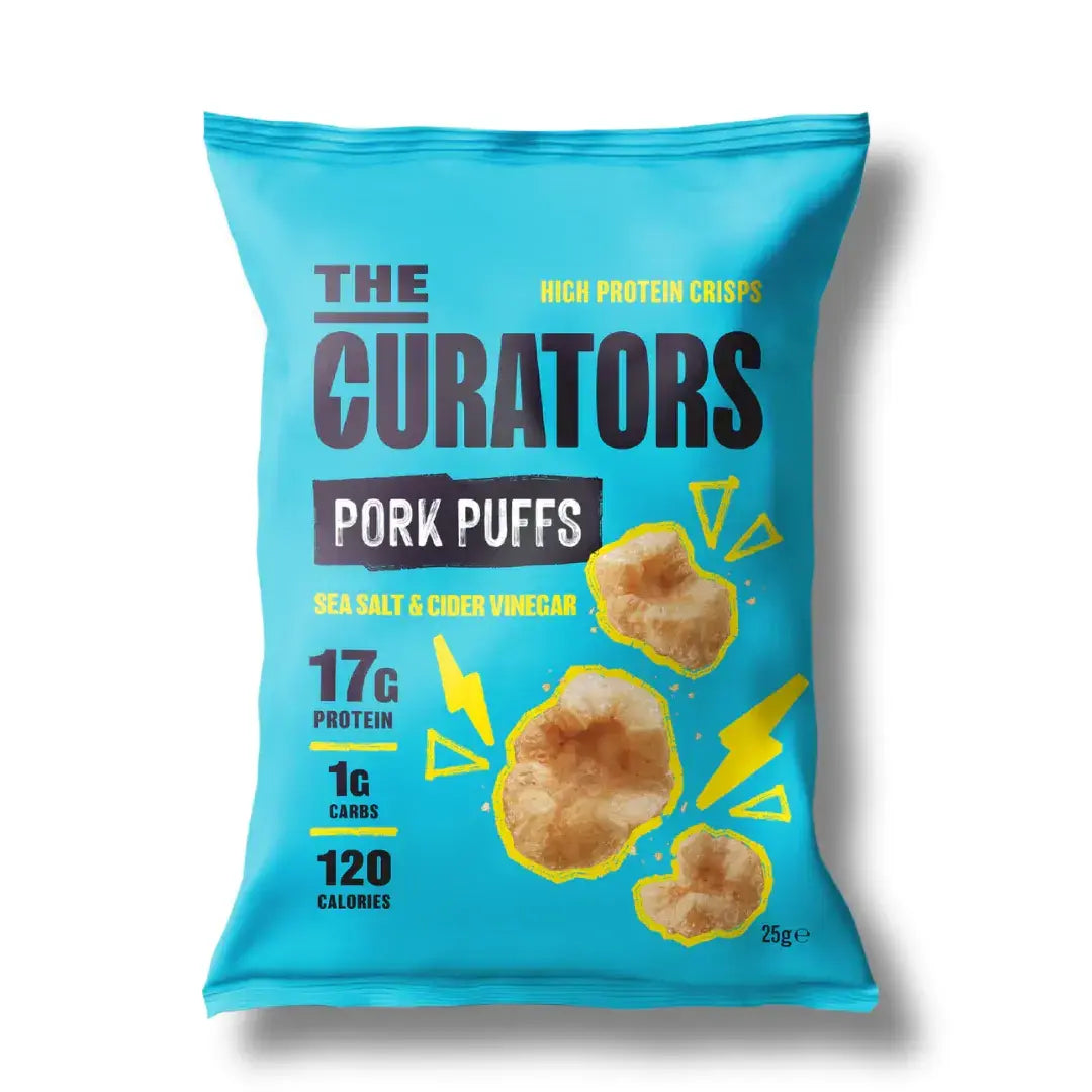 The Curators - Salt & Vinegar Pork Puffs 25g – The Keto Shop